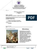 Activity Sheets FIL 9 Q3 Parabula | PDF