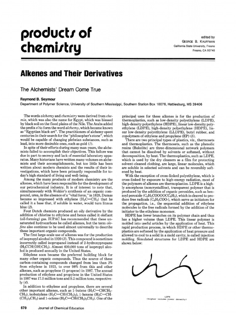 The Alchemists' Dream Come True: Raymond | PDF | Polyethylene | Polymers