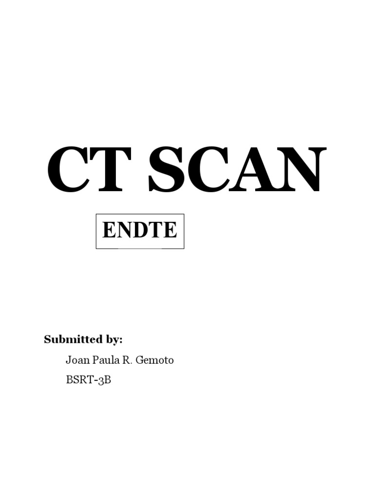 CT Scan | PDF | Ct Scan | Medicine