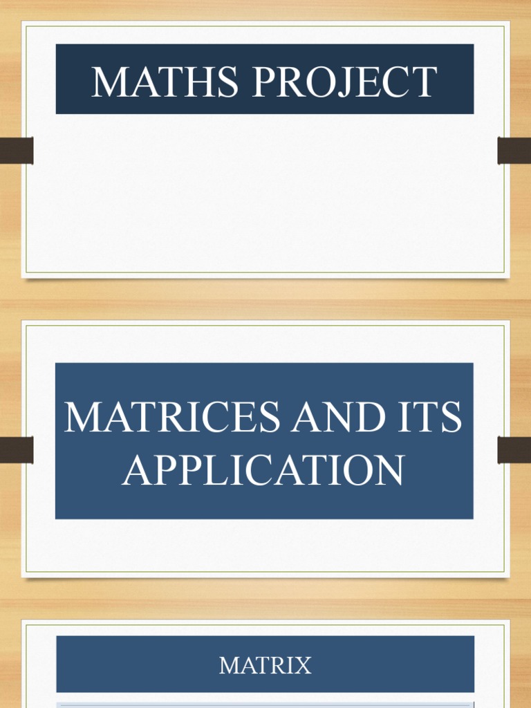 Matrices and Its Application | PDF | Matrix (Mathematics) | Eigenvalues ...