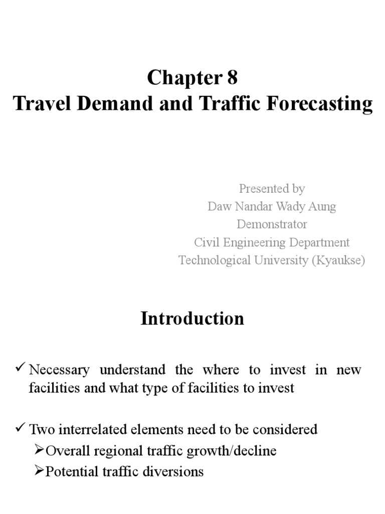 Travel Demand and Traffic Forecasting | PDF | Poisson Distribution | Teaching Mathematics