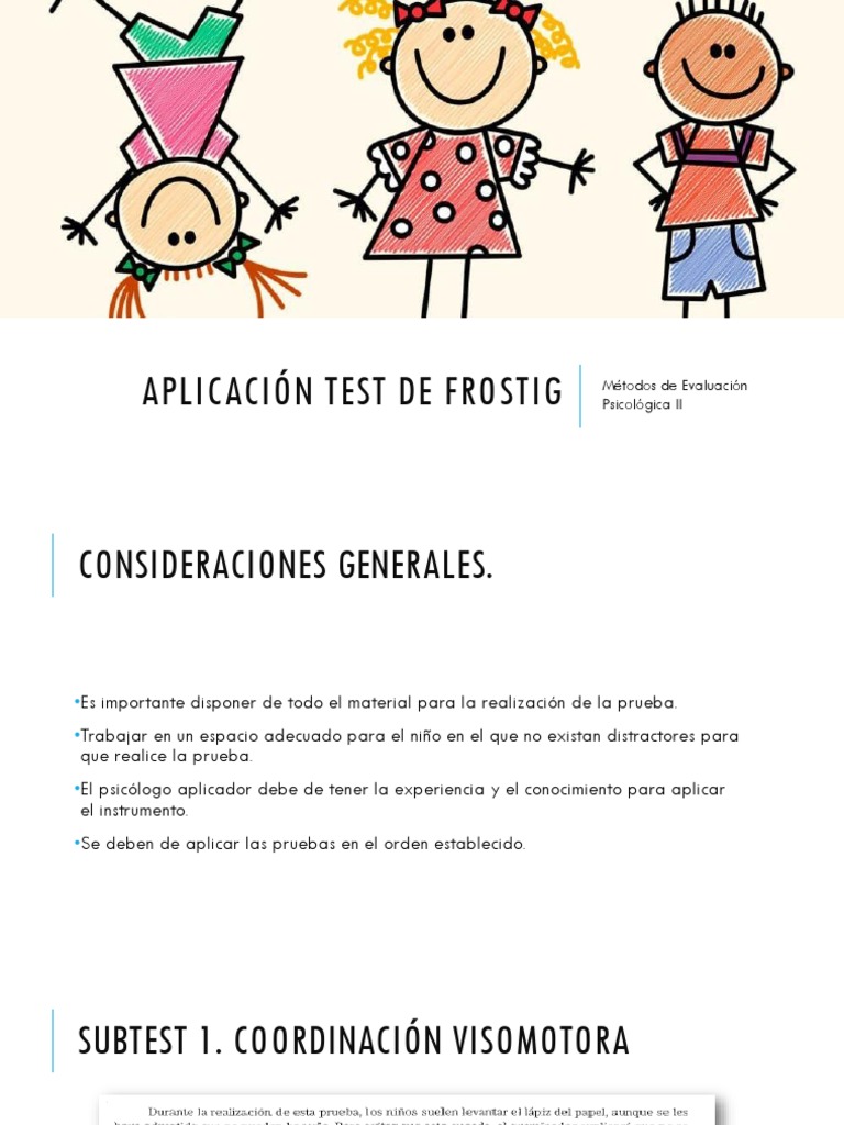 Aplicación Test de Frostig | PDF