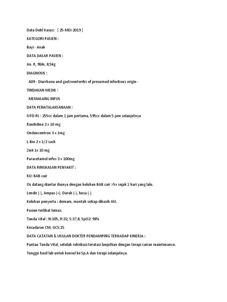 Catatan Pasien Ugd | PDF