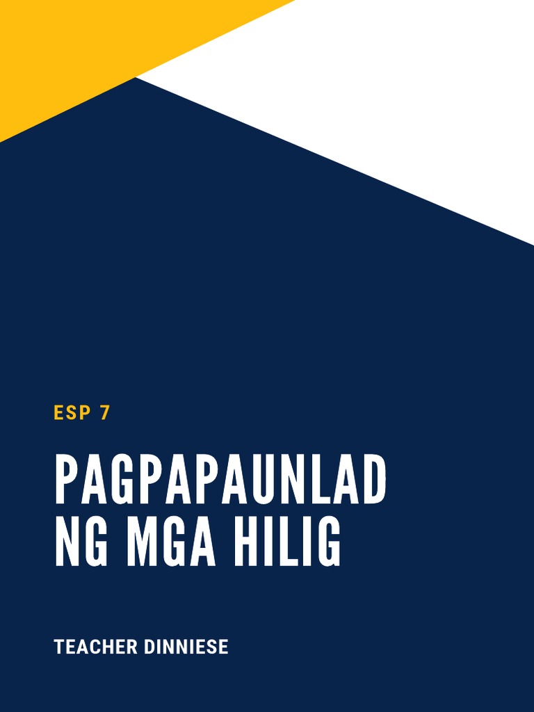 Grade 6 ESP | PDF