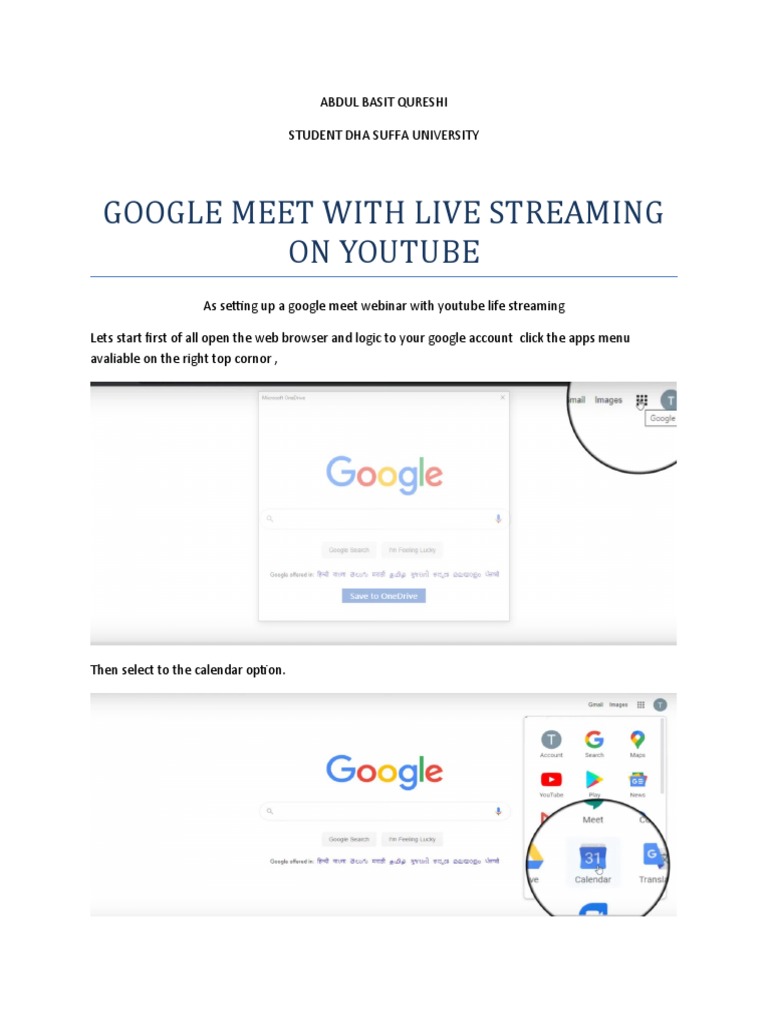 Setting Up a Google Meet Webinar with Live Streaming on YouTube Using ...