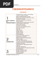 Thermodynamics Short Notes | PDF | Thermometer | Temperature