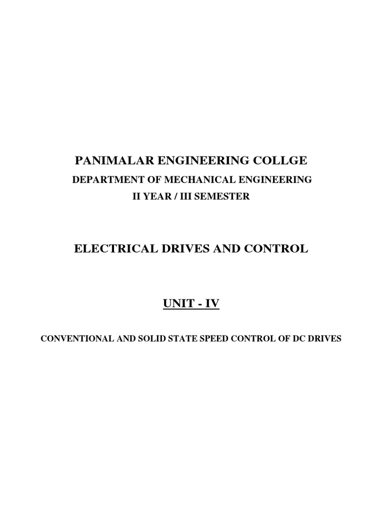EDC Unit-4 | PDF | Rectifier | Electric Motor