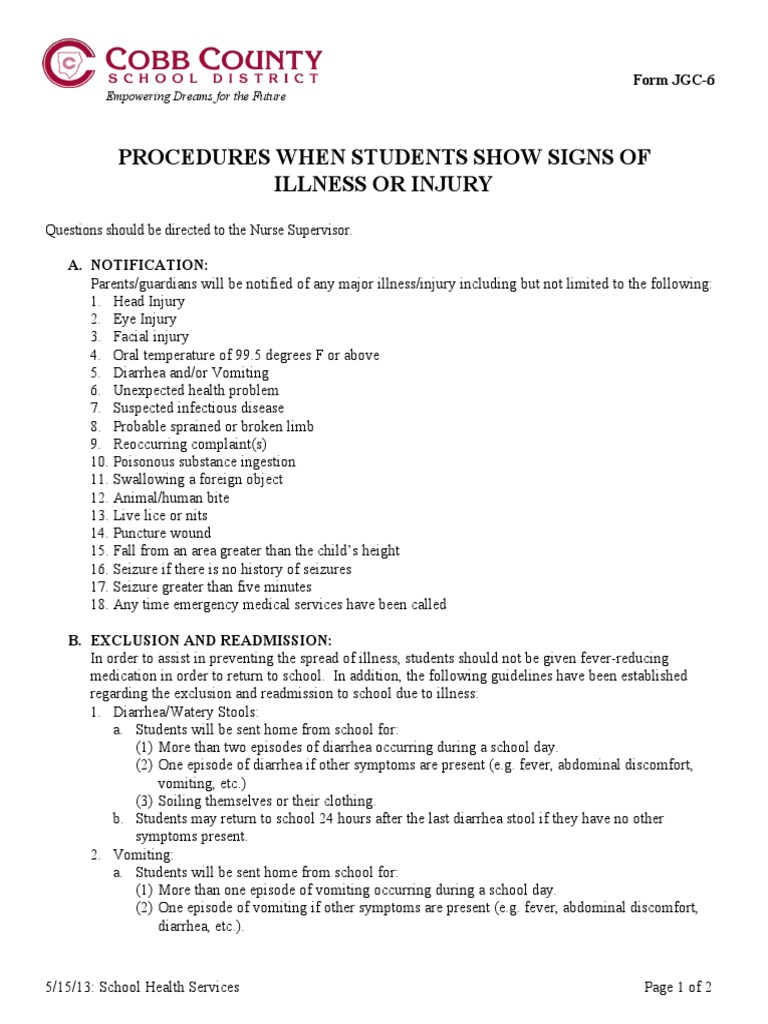 Form jgc-6 | PDF | Diarrhea | Fever