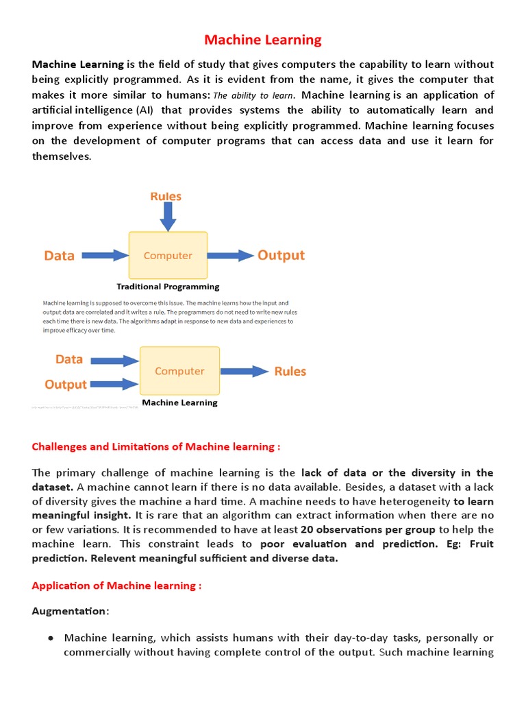 Machine Learning | PDF | Statistical Classification | Machine Learning