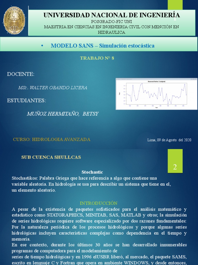 Simulación Estocástica en Hidrología | PDF | Simulación | Hidrología