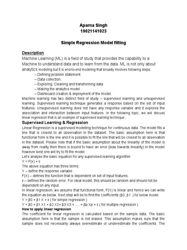 Untitled Document | PDF | Regression Analysis | Linear Regression