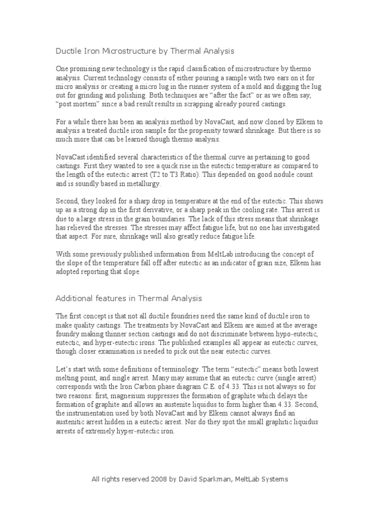 All Rights Reserved 2008 by David Sparkman, Meltlab Systems | PDF ...
