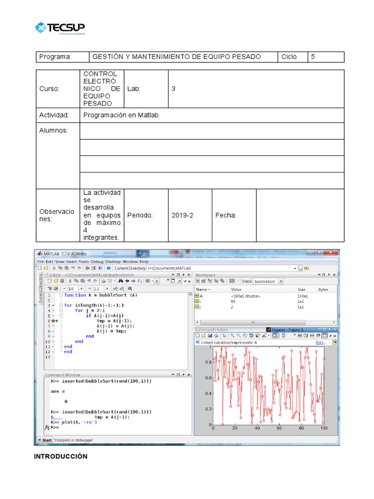 Lab3CEEP_Programación en Matlab | PDF | Matlab | Simulación