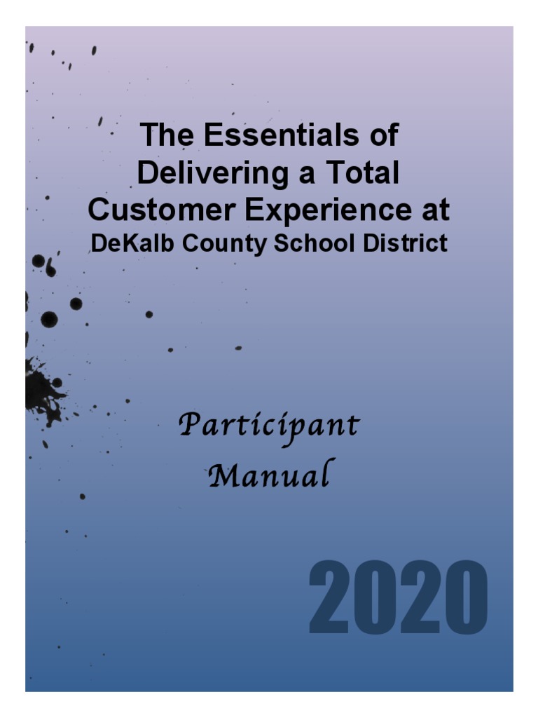 Participant Manual 2020 | Download Free PDF | Reason | Customer Experience