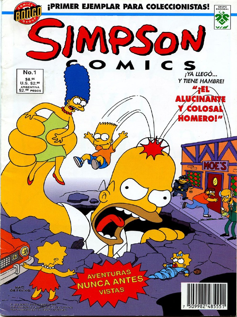 Simpson Comics 001 - El Asombroso y Colosal Homero | PDF