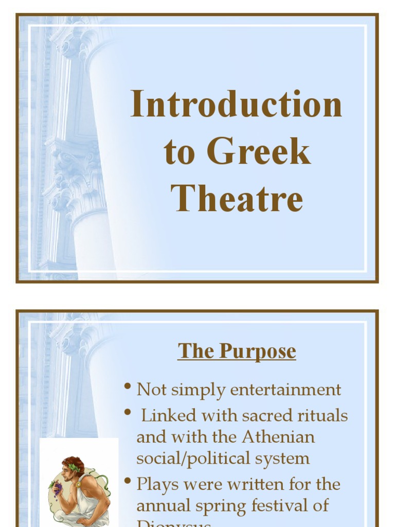 Greek Theatre | PDF | Tragedy | Theatre