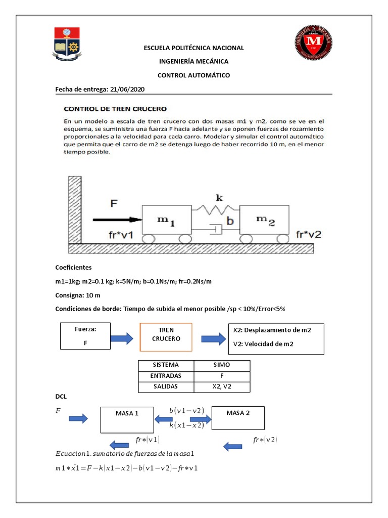 Análisis de Control Automático en Sistemas SIMO | PDF | Matemáticas ...