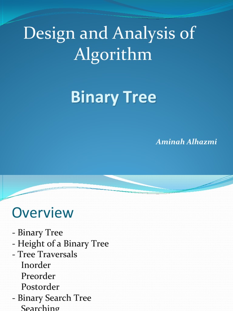 Binary Tree Pdf Applied Mathematics Algorithms And Data Structures 