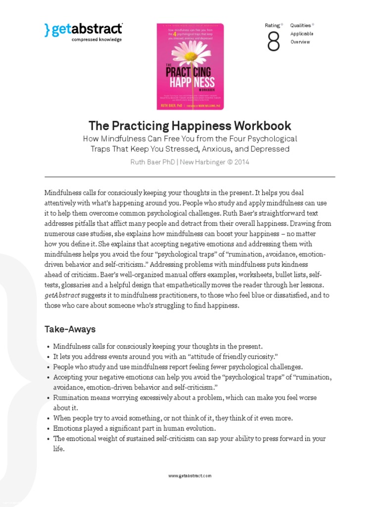 The Practicing Happiness Workbook PHD en 22740 PDF | PDF | Mindfulness ...