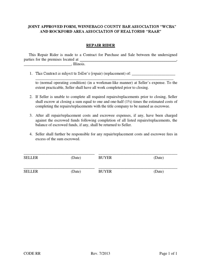 RAAR - Repair Rider | PDF | Finance & Money Management