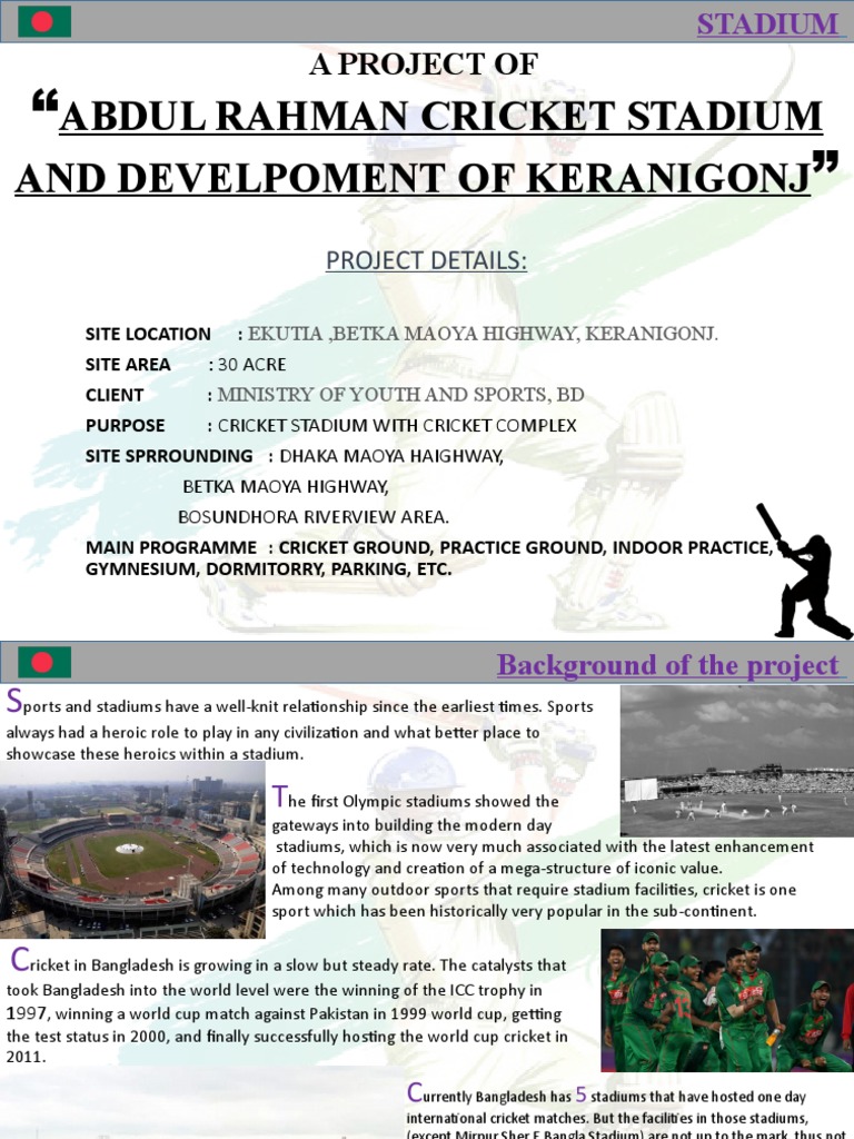 Stadium Project Final Presentation | PDF | Cricket | Stadium