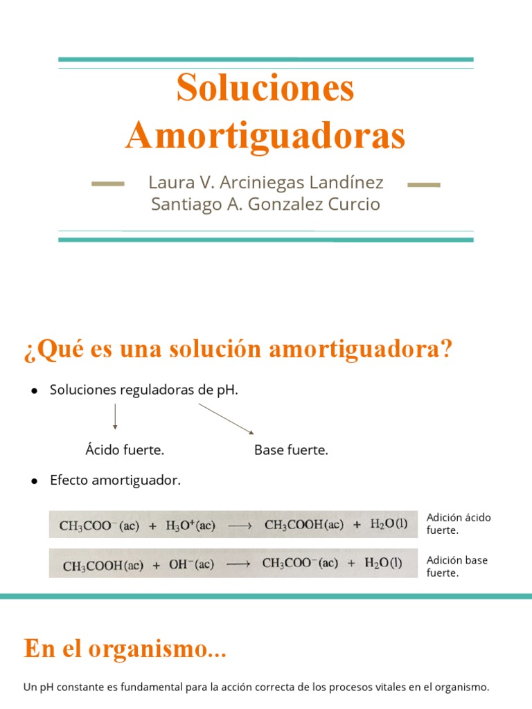 Soluciones Amortiguadoras | PDF | Solución tampón | Ph