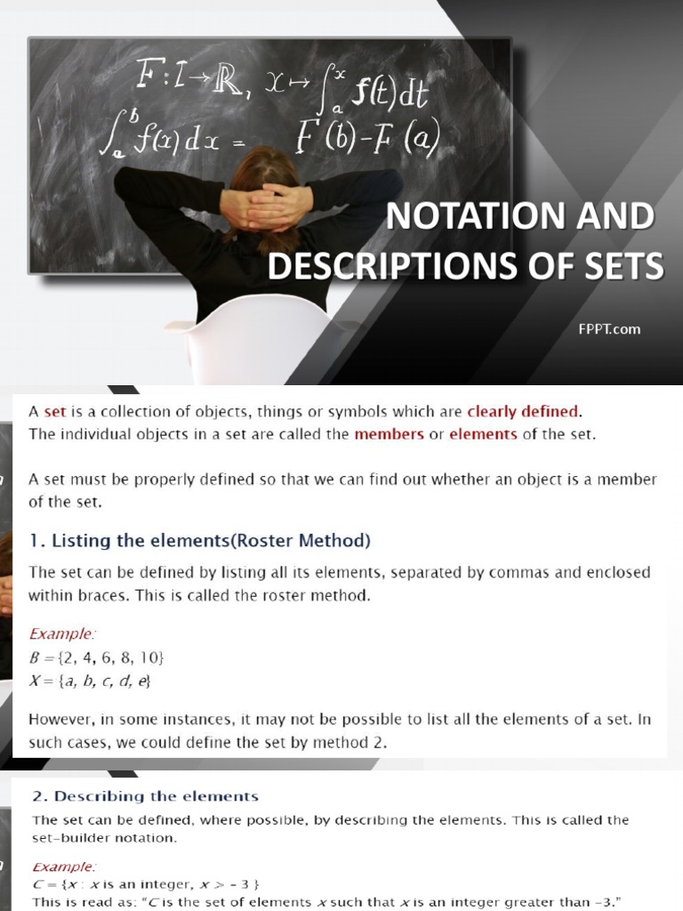 Notation and Descriptions of Sets | PDF | Art