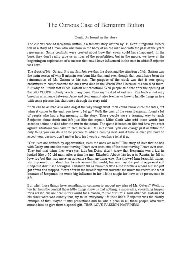 The Curious Case of Benjamin Button | PDF