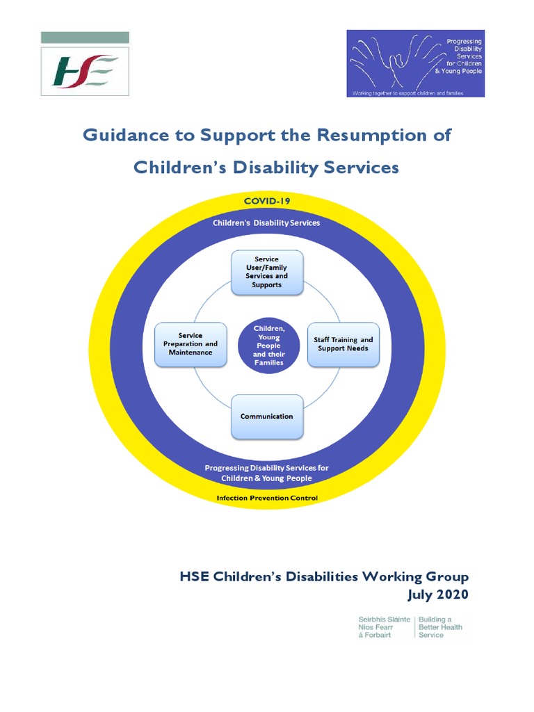Guidance To Support Resumption of Children Disability Services PDF ...