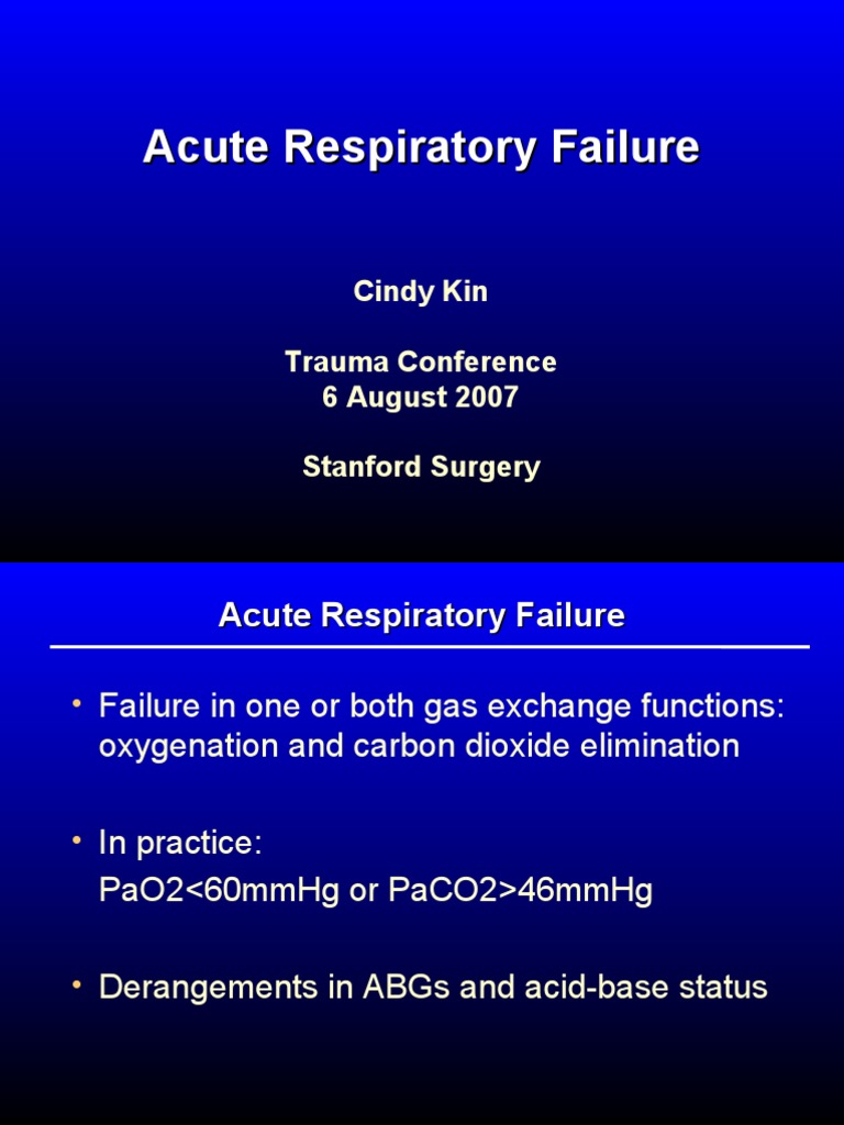 Acute Resp Failure | Lung | Pneumonia