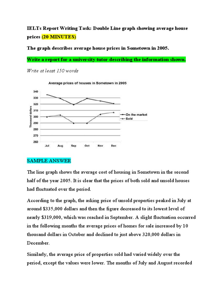 IELTs Report Writing WEEK 3 | Download Free PDF | Prices | Business
