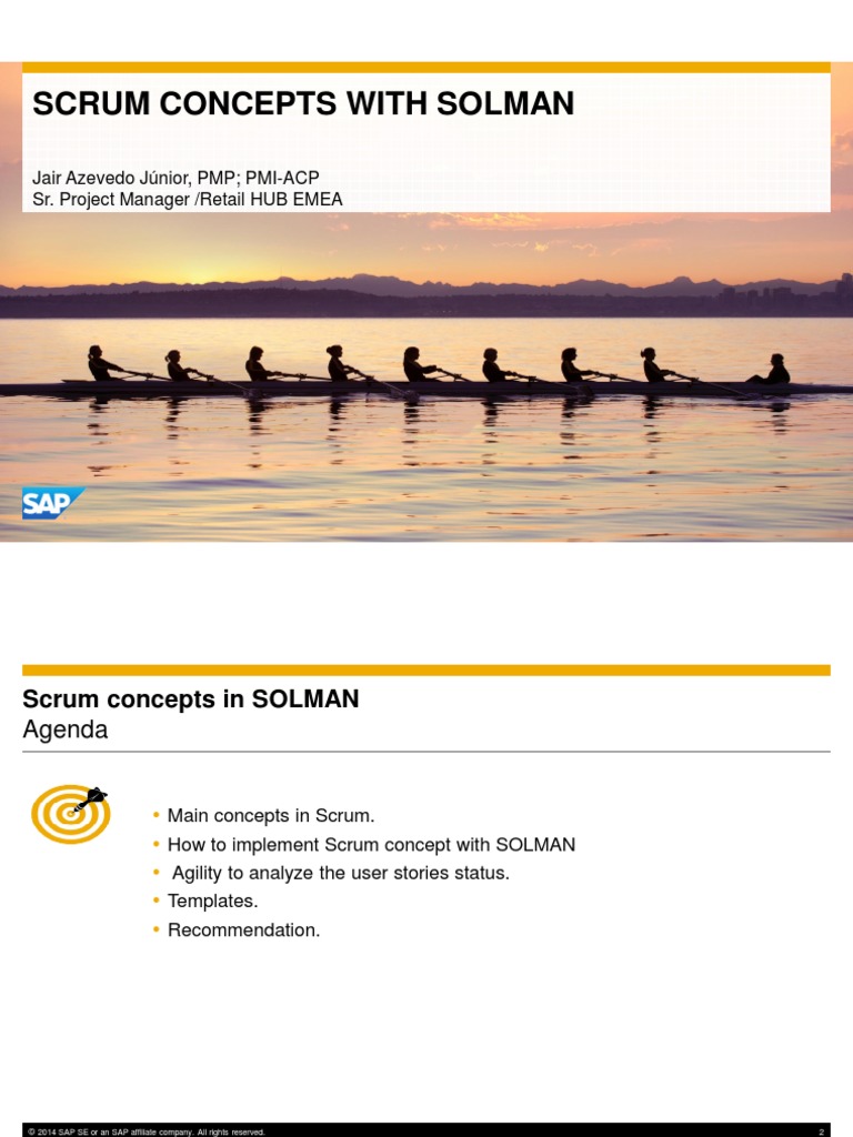 SAP_Scrum_SOLMAN | PDF | Scrum (Software Development) | Information Technology