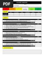 5 S' Checklist For Shop Floor | PDF | Audit | Calibration