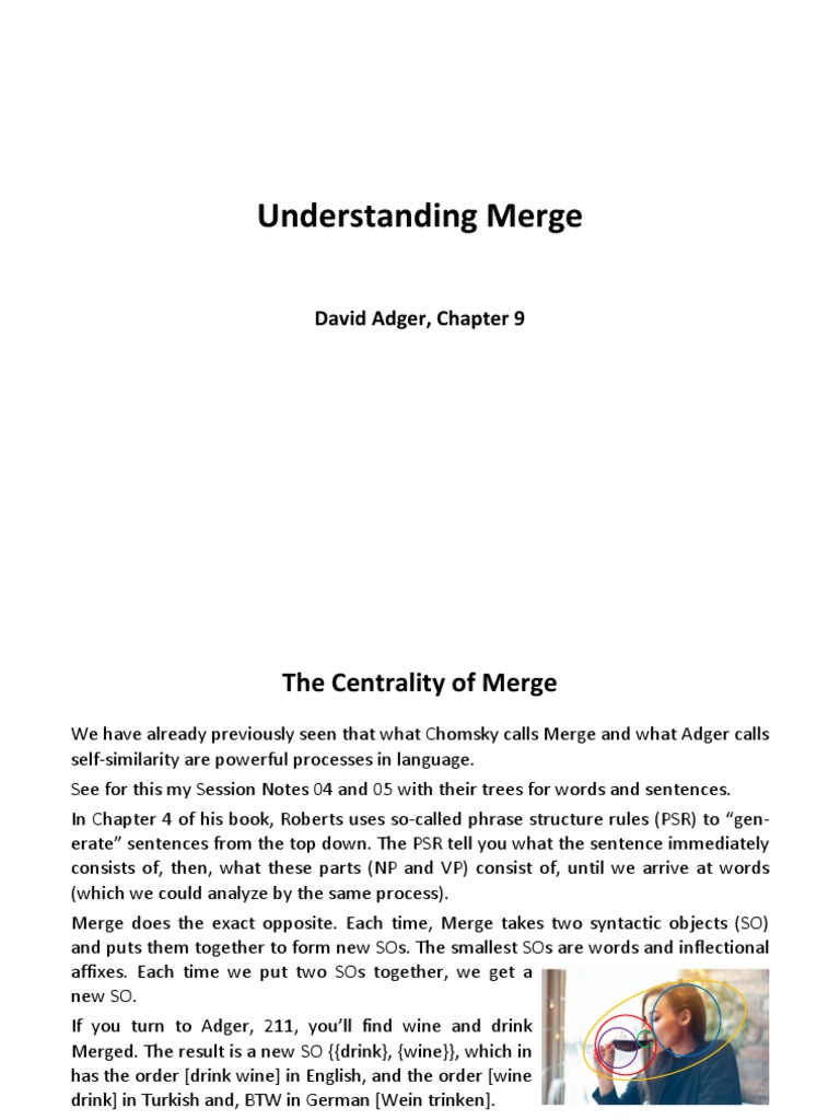 Understanding Merge David Adger Chapter 9 Download Free Pdf 