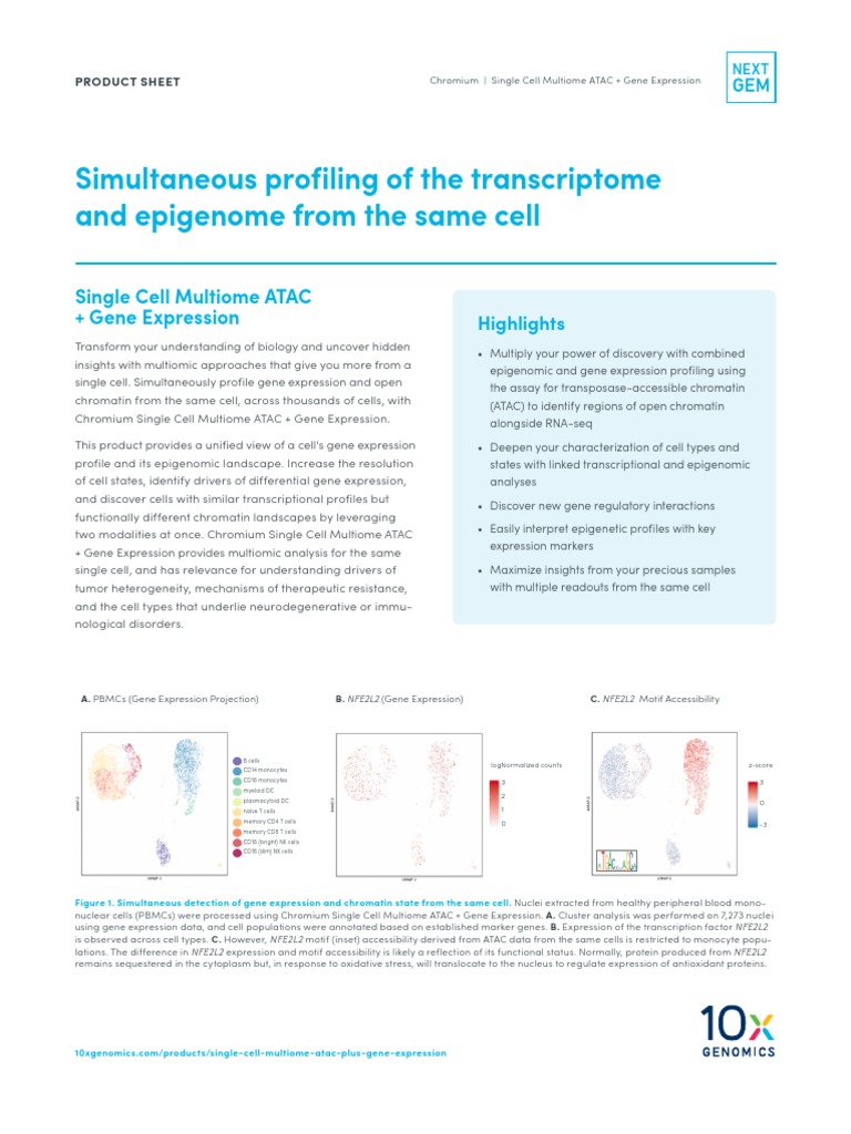 10x - LIT099 - RevA - Product Sheet - Chromium Single Cell Multiome ...