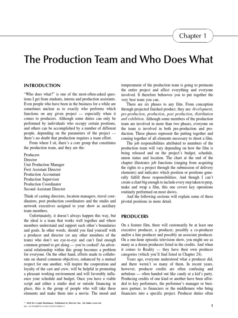 Understanding Film Production Roles | PDF | Business