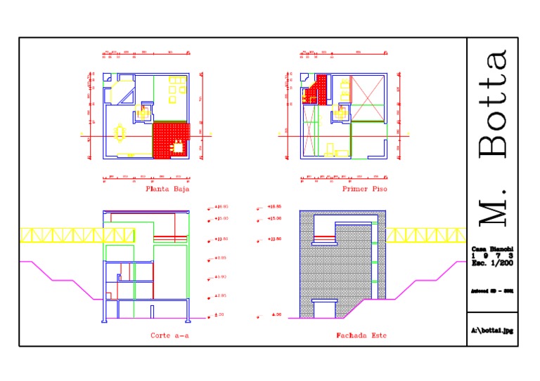 Casa Bianchi Cad 2D-Layout1 | PDF