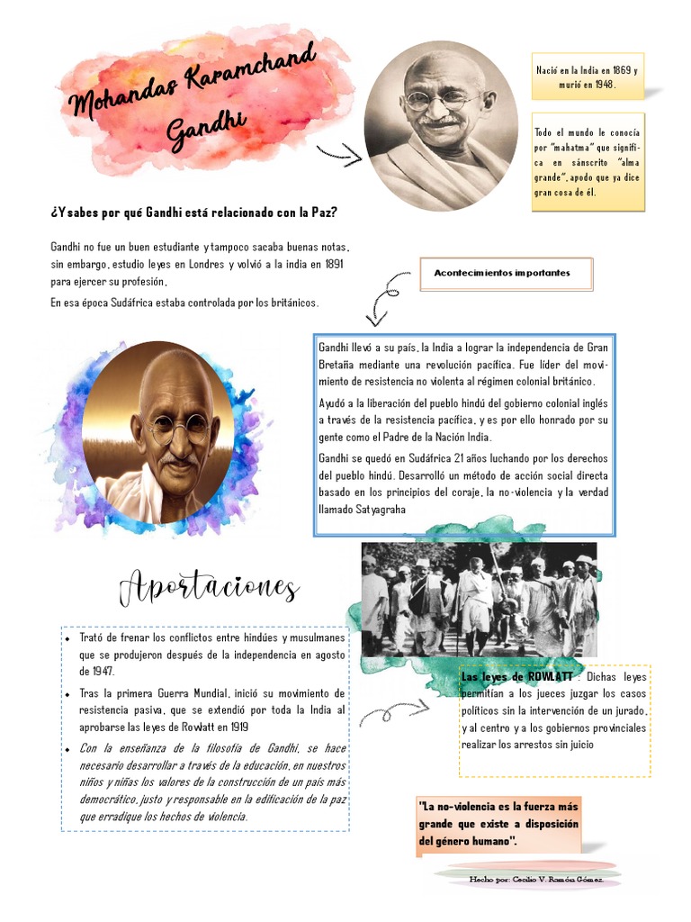 GANDHI | PDF | Mahatma Gandhi | Relaciones internacionales