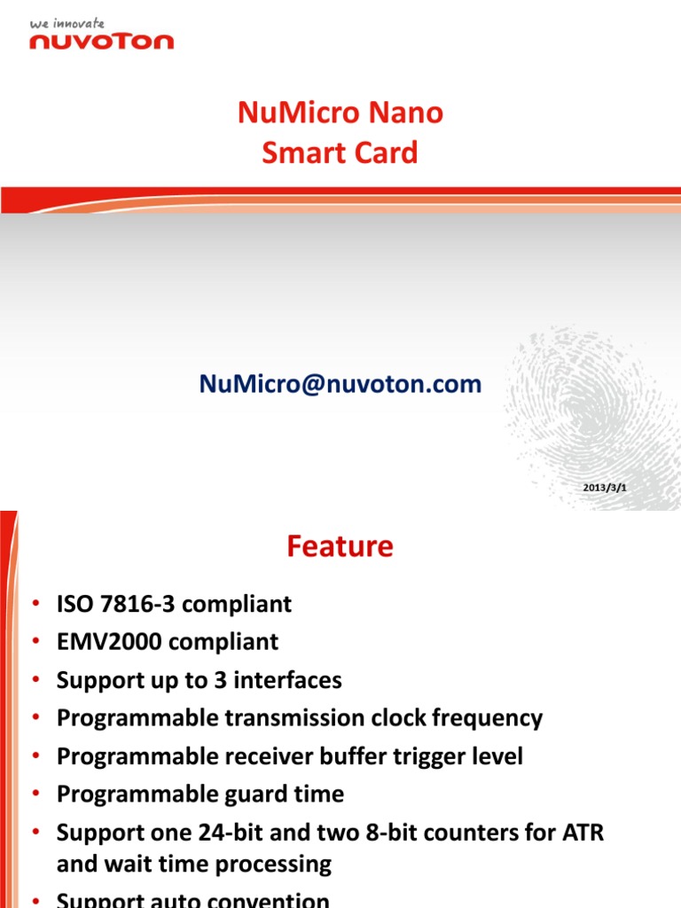 09 - Nano100 Smart Card | PDF | Computer Data | Telecommunications