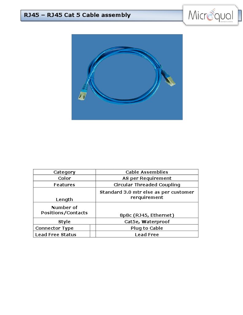 Rj45 Cable Assembly | PDF | Computers