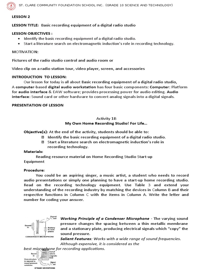 QUARTER 2 Lesson 2 (SCIENCE 10) | PDF | Headphones | Loudspeaker