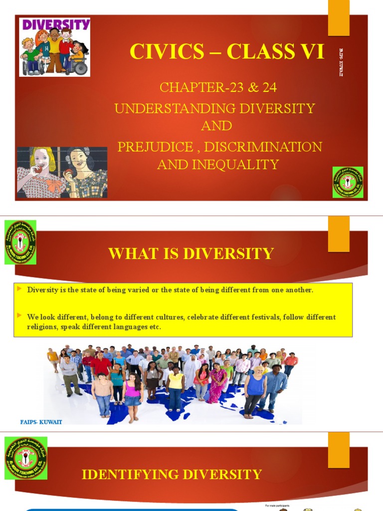 Understanding Diversity With Prejudice, Discrimination and Inequality ...