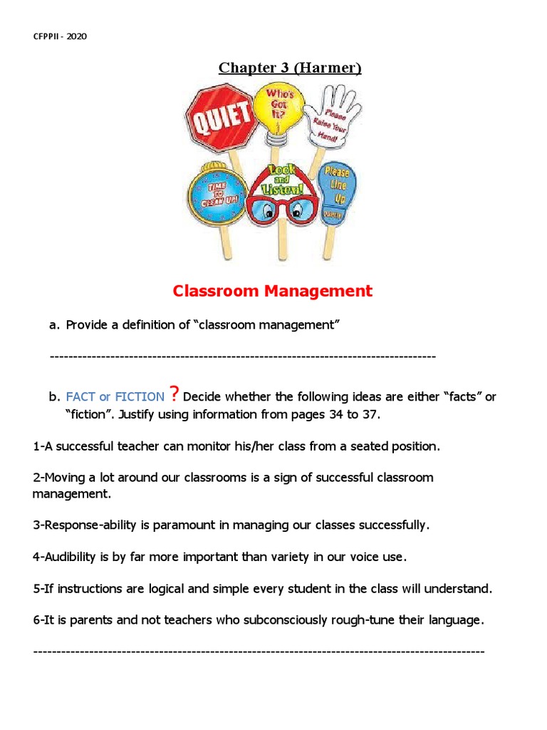 Classroom Management Strategies Guide | PDF | Acronym | Classroom ...