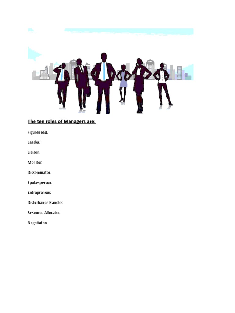 Ten Essential Manager Roles Explained | PDF | Self-Improvement