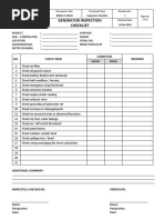Daily Stacker Inspection Checklist | PDF | Technology & Engineering