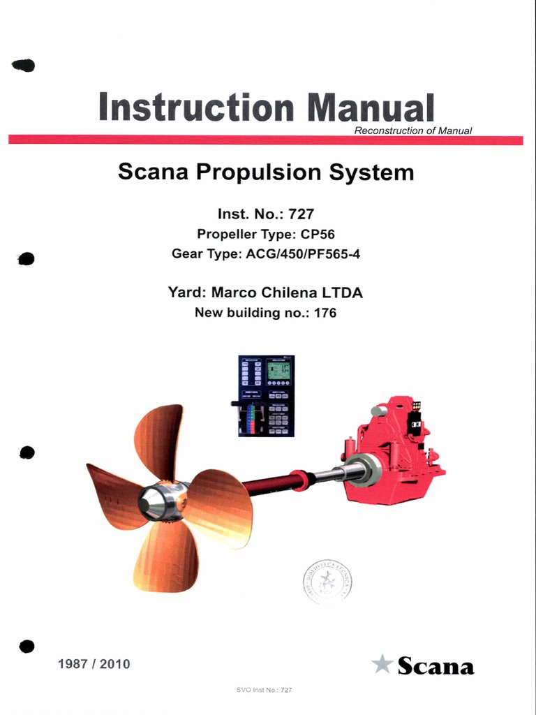 Red - Propulsion y Gobierno - Red - Blue - Instruction Manual Scana Propulsion System - Blue ...