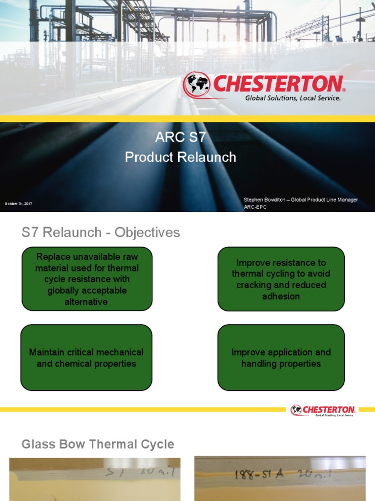 Arc S7 Product Relaunch: Stephen Bowditch - Global Product Line Manager ...