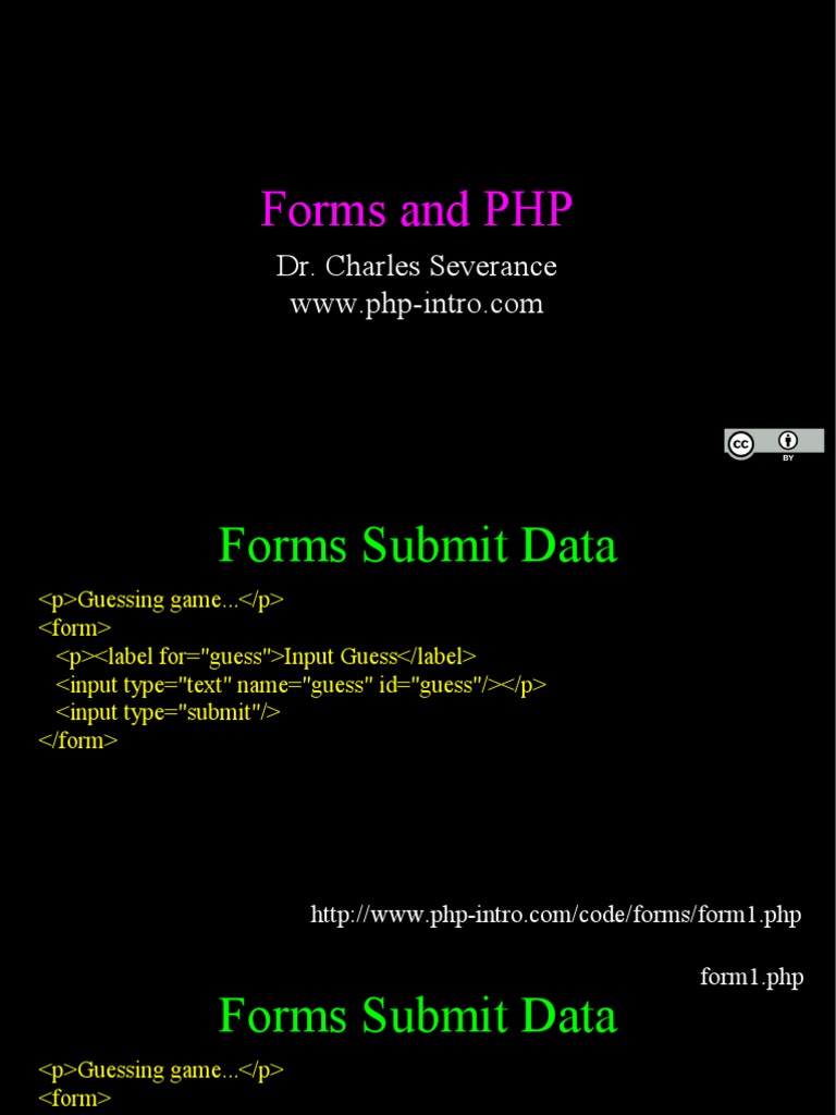 PHP 07 Forms | PDF | Hypertext Transfer Protocol | World Wide Web