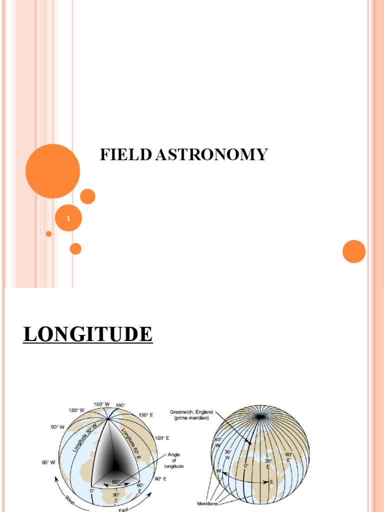 Field Astronomy | PDF | Longitude | Azimuth