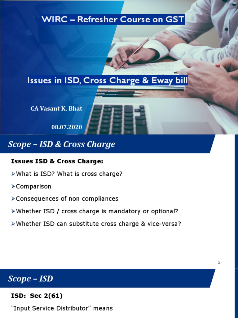 GST Cross Charge Isd | Download Free PDF | Value Added Tax | Taxes